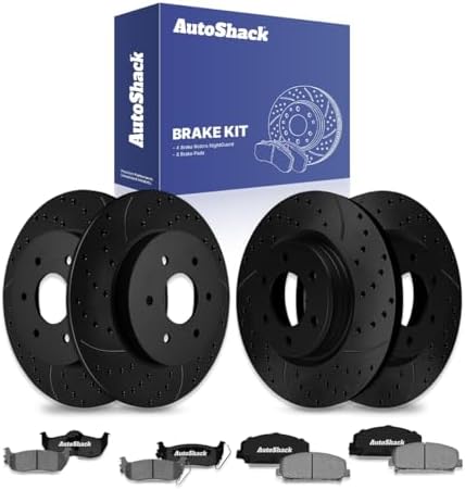 Amazon.com: AutoShack Front & Rear Brake Rotors & Ceramic Pads for ...