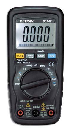 Metravi 901-IV TRMS Compact Digital Multimeter with Analogue Bargraph ...
