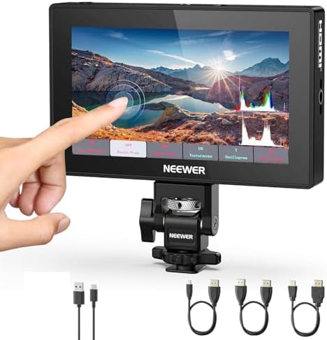 NEEWER 5,5" Kamera Field Monitor 1575nit HD 1920 x 1080 IPS Touchscreen ...