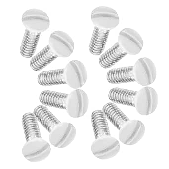 LIFKICH 100pcs Wall Plate Screws Thread Flat Mouth Screws for ...