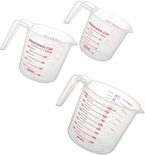 Buy Salco Measuring Cup Set,3Pcs BPA Free Clear Heat-Resistant with ...