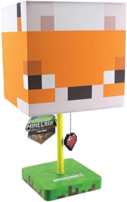 Amazon.com: Paladone Minecraft Cute Fox Night Light, Soft Orange Glow ...