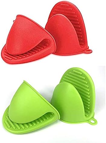 A. SHARIF™ Silicone Pinch Grip Mini Oven Mitts – Heat Resistant Cooking ...
