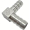Amazon.com: 304 Stainless Steel Hose Barb Fitting 90 Degree Elbow Right Angle L Shaped Connector ...
