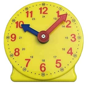 Buy EDUSCOPE 4 Inch Geared Student Learning Clock - Pack of 1 Movable ...