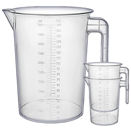 Snapklik.com : Terbold 5 Liter Measuring Pitcher 3-Pack 1.3 Gallon ...