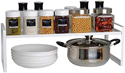 KZOBYD Extendable Kitchen Cupboard Shelf Organiser Adjustable Pantry ...