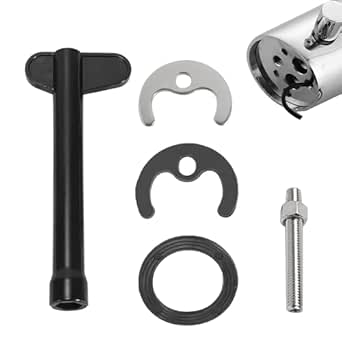 5 PCS Tap Faucet Fixing Fitting Kit, Basin Washer Sink Monobloc Mixer ...