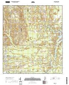 Amazon.com : Coden, Alabama topo map by East View Geospatial, 1:24:000 ...