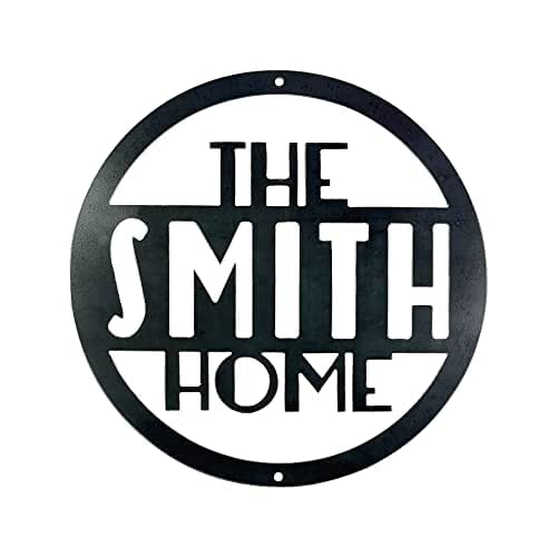 Amazon.com: Customized Hanging Home Sign, Personalized Custom Metal ...