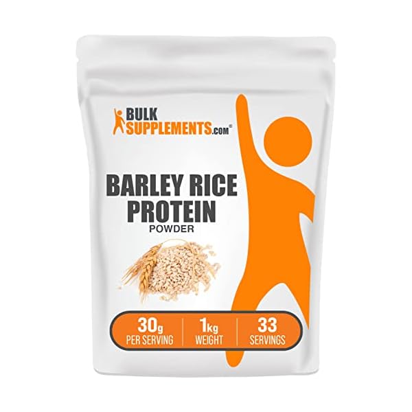 BulkSupplements.com Barley Rice Protein Powder - Vegan Protein Powder ...