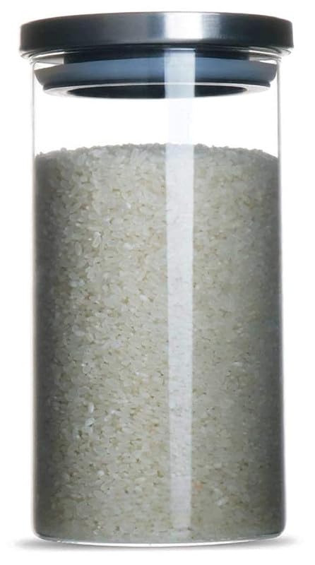 RAAHA Round Borosilicate Glass Jar, 1100ml, Set of 2, Clear : Amazon.in: Home & Kitchen