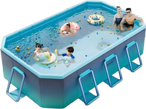 Amazon.com: Ipoolgo Inflatable Swimming Pool, Blue/white, 6977232130000 : Toys & Games
