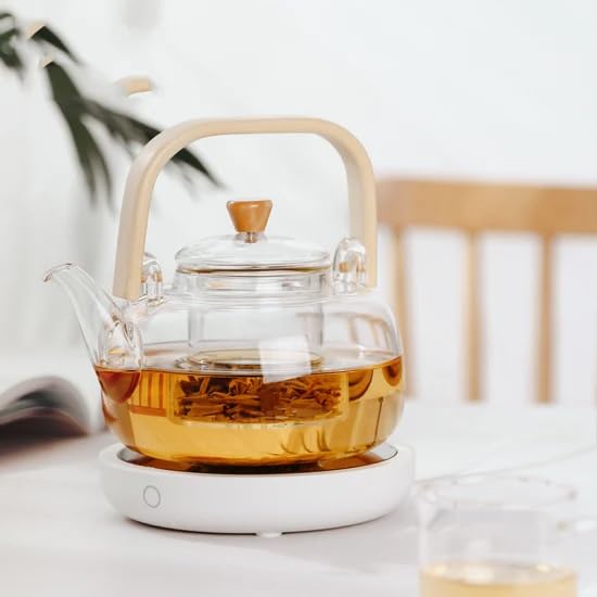 Vibein Borosilicate Glass Tea Brewing Pot/Tea Kettle/Coffee Pot/Kettle ...