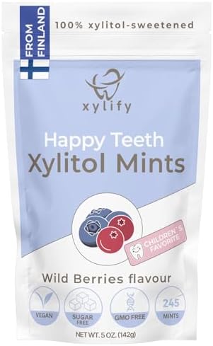 Amazon.com : Xylitol Mints for Oral Care - Wild Berries flavor, 100% ...
