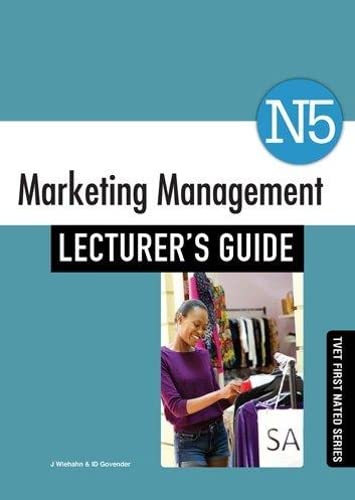 Marketing Management N5 Lecturer's Guide | Amazon.com.br