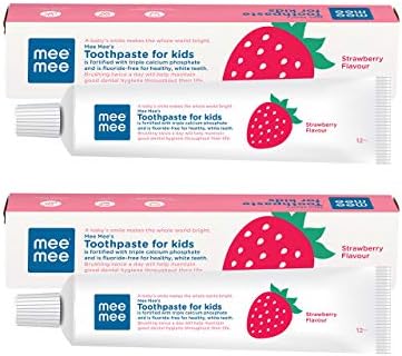 Mee Mee Toothpaste (Pack of 2, Strawberry - Fluoride-Free) : Amazon.in ...