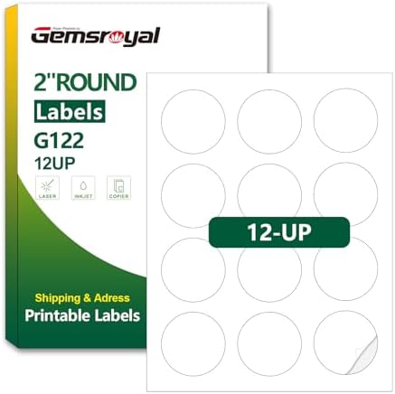 Amazon.com : HABGP 2" Round Sticker Labels, Matte Circle Stickers for ...