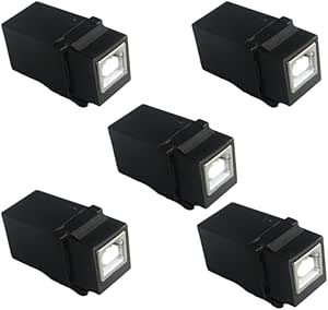 Amazon.com: 5-Piece USB-b to USB-A2.0straight trapezoidal Printer ...