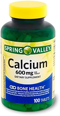 Amazon.com: Spring - Valley Calcium 600mg Natural Bone Health Calcium ...