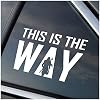 Stick'emAll This is The Way Mando Silhouette Car Decal : Amazon.ca ...