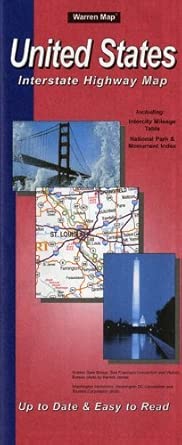 Amazon.com : United States Interstate Highway Map - Full Color Road Map ...