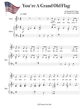 Amazon.com: You're A Grand Old Flag - Vocal Solo with Piano ...