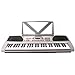 Huntington KB54-100 54-Key Portable Electronic Keyboard, Silver ...