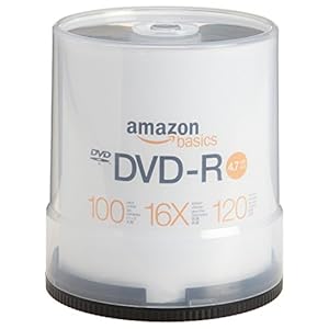 Amazon.in: Buy AmazonBasics 4.7GB 16x DVD-R Spindle (Pack of 100 ...