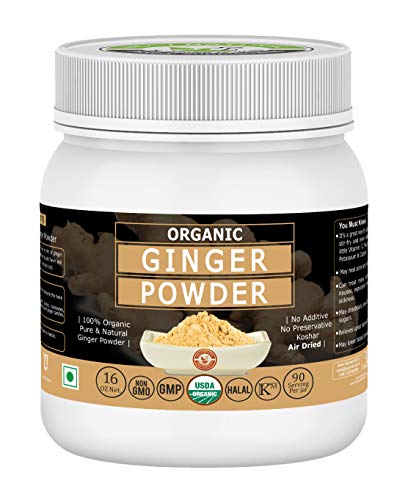 Organic Ginger Powder/ Sunth Powder - 16 Oz/1 lbs, USDA Certified I 100 ...