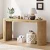 Amazon.com: Curved Design Console Table with Unique Vertical Stripe ...