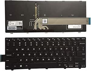 Amazon.com: New English Laptop Replacement Keyboard for Dell Inspiron ...