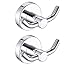 MARMOLUX ACC - Chrome Bathroom Hooks for Towels | Modern Double Towel ...