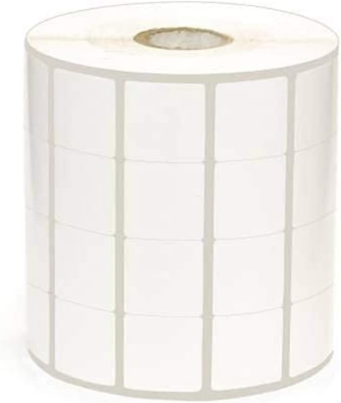 BlackDreams® 25x25mm (Chromo) Barcode Stickers/Label roll, 8000 Label ...