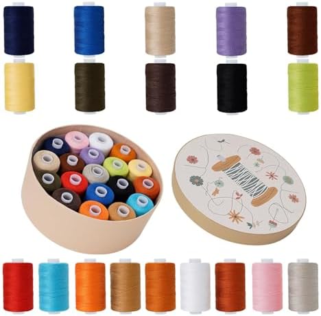 Amazon.com: 1500 Yards Jean Thread for Sewing Machine, Denim Thread 20s ...