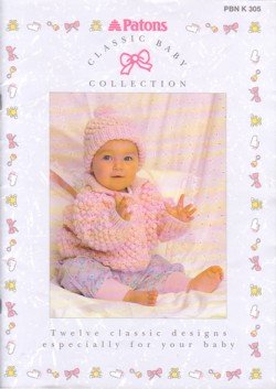 Patons Knitting Pattern Book PBN K 305 - Classic Baby Collection - 12 ...