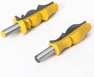 Amazon.com: 2pc 1/2" Shank 12mm Shank Large Reversible Crown Molding 2 ...