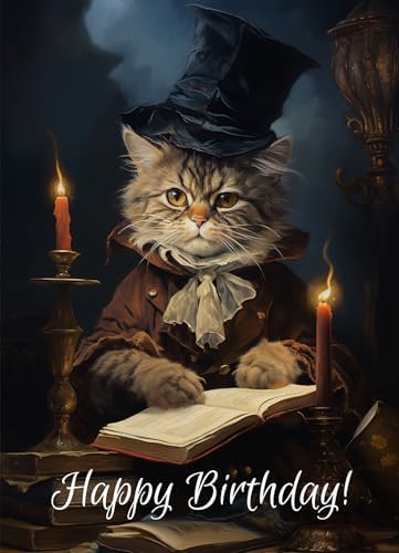 Amazon.com : PIXILUV HAPPY BIRTHDAY Greeting card ~ Grumpy Old Wizard ...