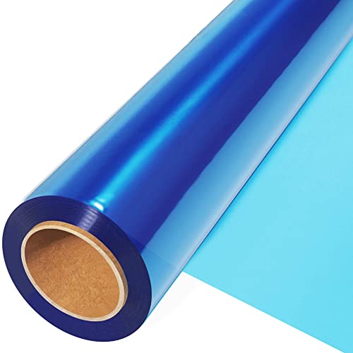 Snapklik.com : JOYIT Blue Cellophane Wrap Roll