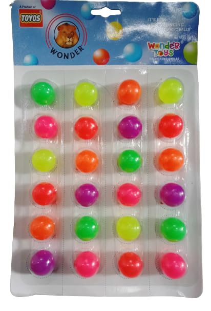 Buy ZOKCY® (Pack of 24 Pcs) Crazy Bouncing Ball in Colourful Different ...