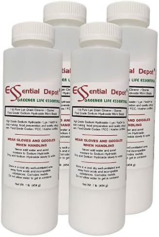 Amazon.com: Essential Depot Pure Lye Drain Cleaner/Opener, 2 lbs. Food ...