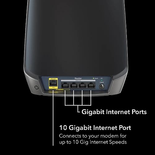NETGEAR Orbi Tri-Band WiFi 6 Mesh System (RBK862SB) – Router with 1 ...