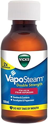 Vicks VapoSteam Double Strength Inhalant 100mL | For Steam Therapy ...