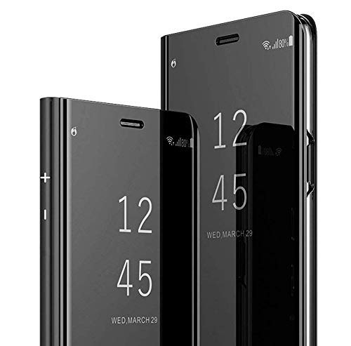 SmartLike Mirror Glass Flip Cover for Oppo F9 Pro - Black : Amazon.in ...