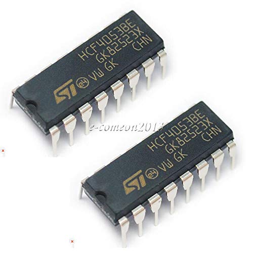 REES52 10PCS CD4053BE HCF4053 HEF4053 three analog switches DIP-16 Road ...