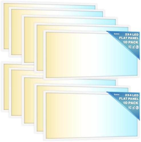 LED ENERGY PLUS 2X2 LED Flat Panel Light Emergency Battery Backup, 40W ...