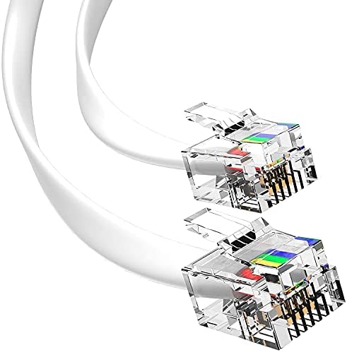 FEDUS 20 Meter Telephone Wire Landline Extension Cord Telephone Cable ...