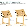 Amazon.com: VISWIN Wood Drafting Table for Adults, 24'' x 35" Drawing ...