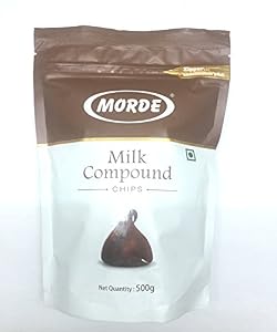 MORDE Milk Compound Chips with Recipe for Chocolate Brownies, 500g ...