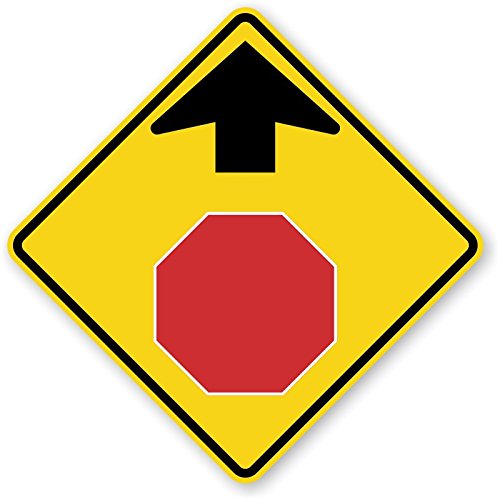 Stop Ahead (symbol), High Intensity Grade Reflective Sign, 80 mil ...